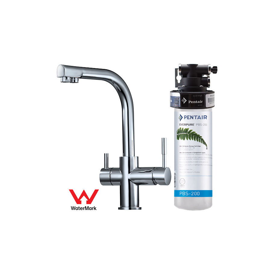 Under Bench EVERPURE® Filter System with PLV & "Tri Flow Executive" Mi ...